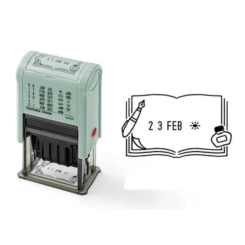 Midori Stationery Paintable Rotating Date Stamp