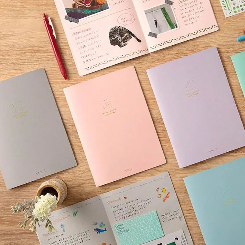 midori a5 Notebook Color Dot Grid blue